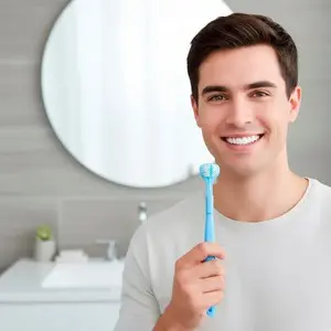PURSONIC Portable Sonic Toothbrush With Travel Case & 360° Toothbrush Set