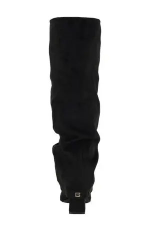Guess Geima Pointed Toe Slouch Foldover Boot - Black