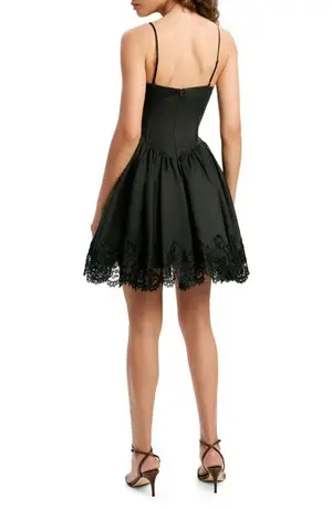 Bardot Ashta Lace Detail Mini Dress