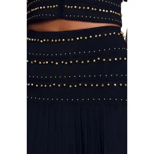 Sandro Short Skirt With Tassels - Black