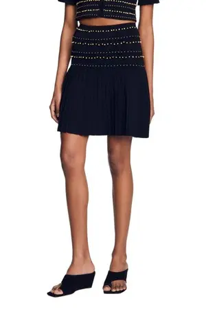 Sandro Short Skirt With Tassels