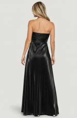 BALTIC BØRN Seraphine Pleated Strapless Gown