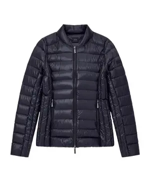 Armani Exchange Zip Padded Coat - Black