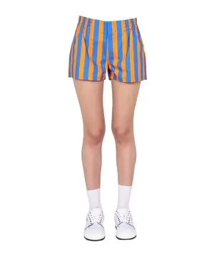 Sunnei Striped Elastic Waist Shorts
