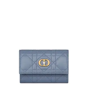 Dior Jolie Glycine Wallet - Denim Blue