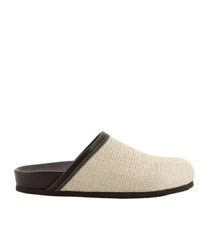 Brunello Cucinelli Woven Slip-on Mules