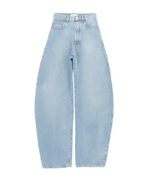 Alaïa High Waist Round Leg Jeans - Blue