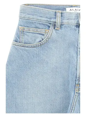 Alaïa High Waist Round Leg Jeans