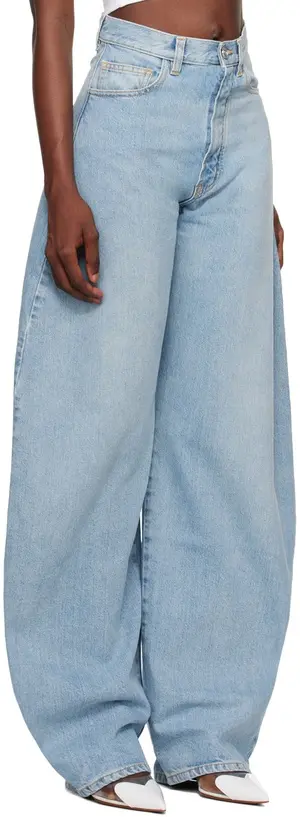Alaïa High Waist Round Leg Jeans