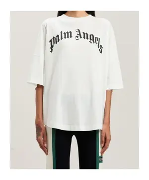 Palm Angels Curved Logo Oversize T-shirt