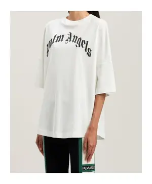 Palm Angels Curved Logo Oversize T-shirt