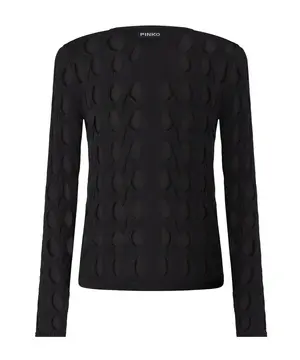 Pinko Crewneck Open Knitted Cardigan