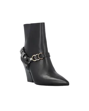 Pinko Pointed Toe Ankle Boots With Zip Closure