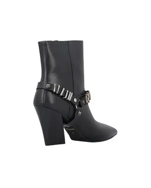 Pinko Pointed Toe Ankle Boots With Zip Closure