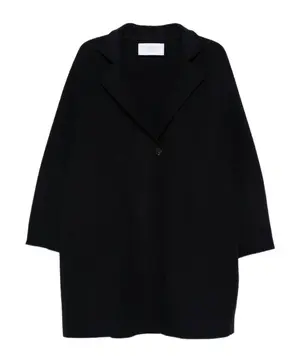 Harris Wharf London Single-breasted Coat - Blue