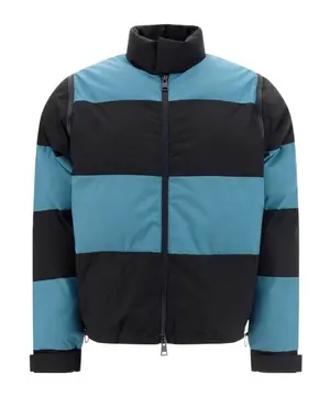 Sunnei Striped Zipper Down Jacket - Black