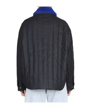 Sunnei Color-blocked Collar Button Casual Jacket