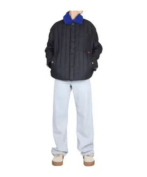 Sunnei Color-blocked Collar Button Casual Jacket