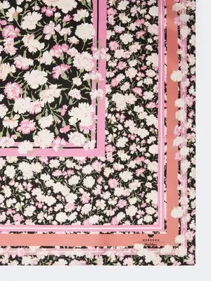 Max Mara Aonestone Floral Print Scarf
