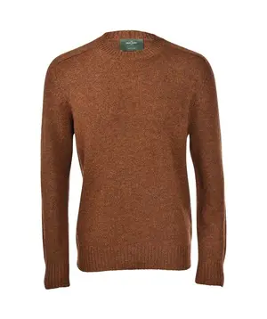 GRAN SASSO Wool Crew-neck Sweater - Brown