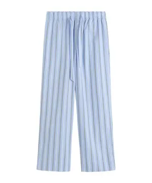 TEKLA Striped Pajama Pants - Blue