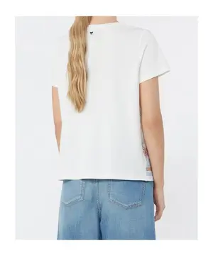 Max Mara Geometric Embroidery T-shirt - White