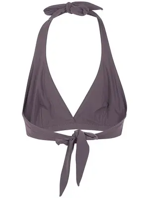 Brunello Cucinelli Tie-front Bikini Top