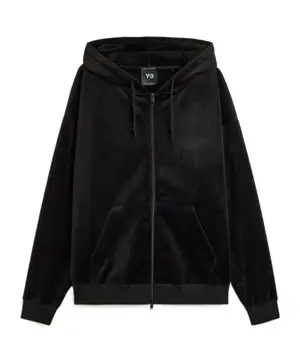 Y3 Velvet Corduroy Zip Hoodie