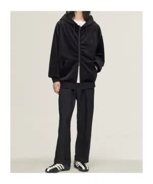 Y3 Velvet Corduroy Zip Hoodie