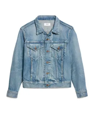 Celine Trucker Jacket In Cotton Denim