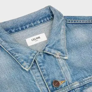Celine Trucker Jacket In Cotton Denim