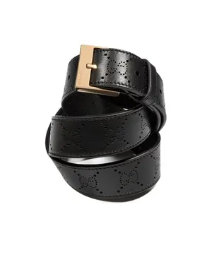 Gucci Belt With Squared Buckle - Black