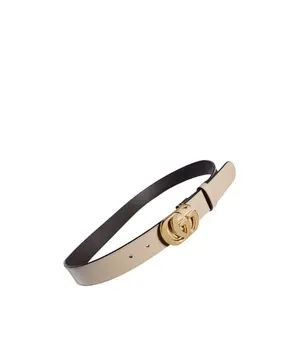 Gucci Cut Gg Marmont Belt - Beige