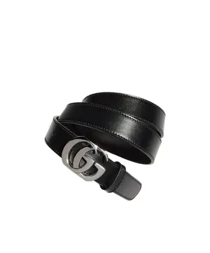 Gucci Gucci Marmont Thin Belt Black