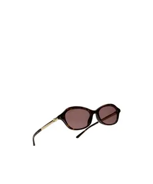 Gucci Oval-frame Sunglasses - Brown