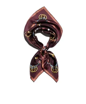 Gucci Printed Silk Twill Carr - Multicolor