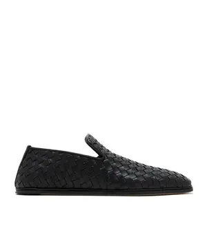 Bottega Veneta Square-toe Casual Shoes - Black
