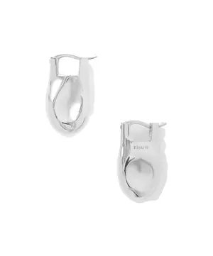 Khaite Silver-tone Drop Earrings - White