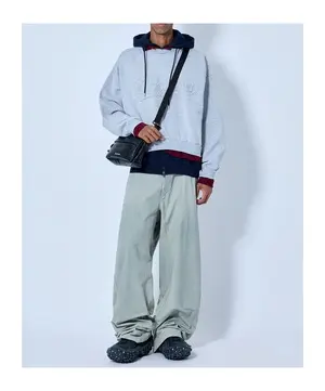 Balenciaga Long-sleeve Sweatshirt With Polo Collar And Drawstring