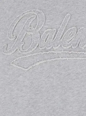 Balenciaga Long-sleeve Sweatshirt With Polo Collar And Drawstring