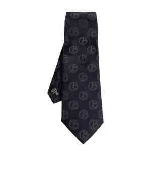 Giorgio Armani Pointed-tip Tie - Black