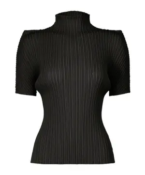 Issey Miyake Box Shoulder Pleats - Black