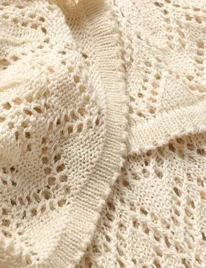 Zimmermann Mahon Ruffled Pointelle-knit Top