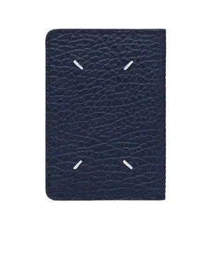 MAISON MARGIELA Four Stitches Grained Card Holder - Black