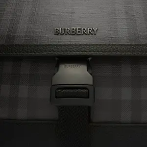 Burberry Medium City Check Clip Messenger Bag