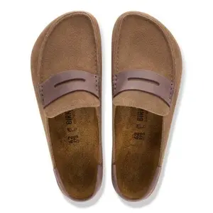 BIRKENSTOCK Naples Wrapped Suede Moc Toe Clogs