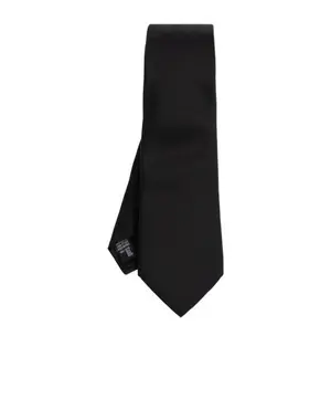Giorgio Armani Pointed-tip Tie - Black