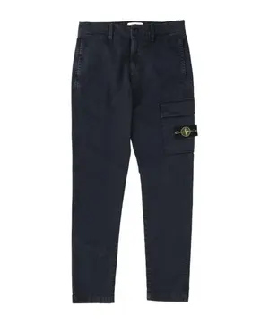 Stone Island Logo-patch Cargo Pants - Blue