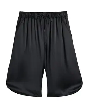 Y3 Logo-detail Drawstring Shorts - Black