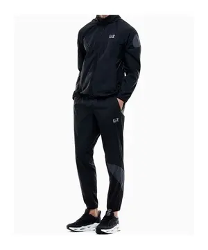 EA7 Hooded Tracksuit In Technical Fabric